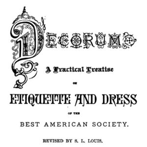 Victorian Dancing Etiquette - Kristin Holt